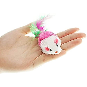 Aftermarket Furry Pet Cat Toys Mice, Cat Toy Mouse, Pet Toys for Cats, Cat Catcher for Feather Tails, 10 Counting