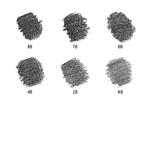 STAEDTLER Lumograph Graphite Drawing and Sketching Pencils 100G6, Set of 6 Degrees in an Attractive Storage Tin (100G6)