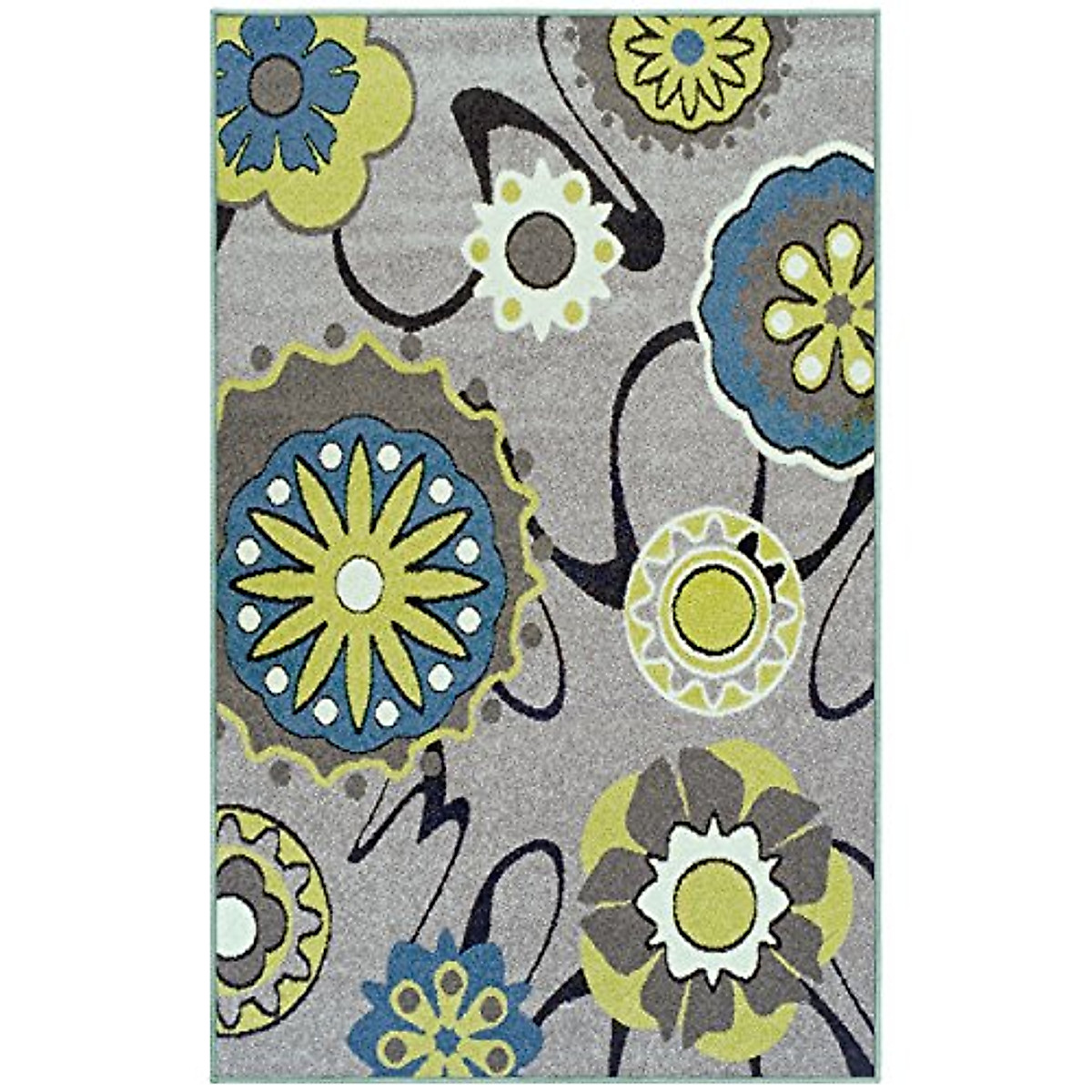 Superior Lana Collection, 6mm Pile Height with Jute Backing, Quality and Affordable Area Rugs, 4' x 6' Grey