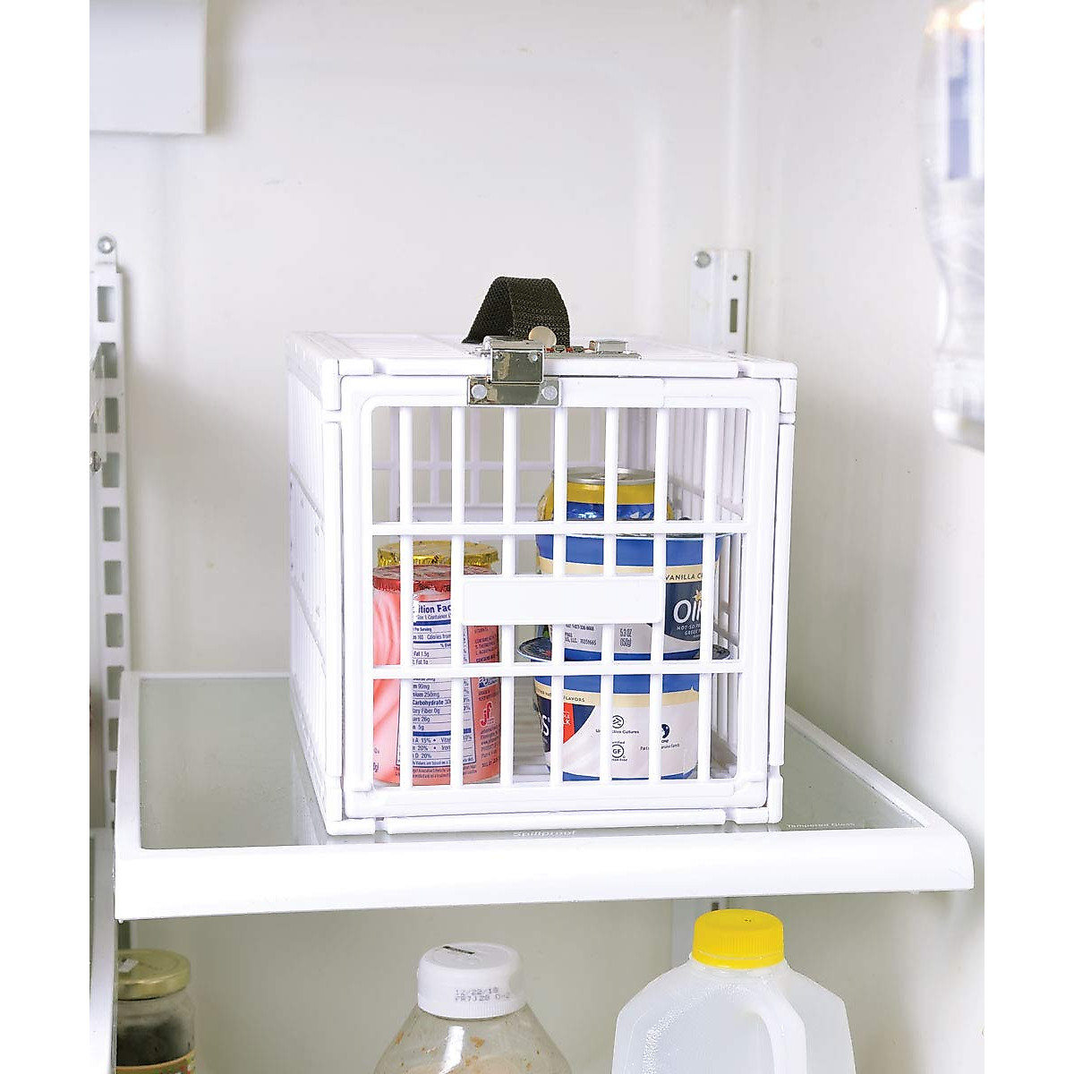 Food Snack Lock Box to Put Away Temptations - 12” x 7.5” x 7.25” Fridge Locker for Keeping Your Food, Snacks or Medicine - Small Lock Box Perfect for Home and Office Use