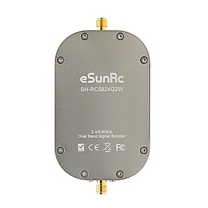 Sunhans eSunRC 2.4Ghz &5.8Ghz Dual Band 2000mW 33dBm UAV WiFi Signal Booster WiFi Signal Amplifier Repeater Extender for Drones, UAV, RC, Mini Size, Only 77g