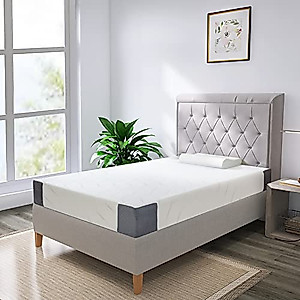 10 Inch Hybrid Memory Foam Mattresses,Twin Size Cooling Gel Mattress in a Box,Pressure Relief Mattress with Breathable Mattress Cover,Medium-Firm Mattress/Certipur US Certified/Made in USA-Twin