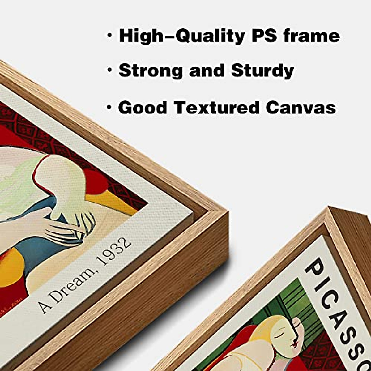 Framed Canvas Print Wall Art A Dream Famous Paintings Artwork By Pablo Picasso Canvas Prints Home Decoration for Living Room, Bed Room, Office - 12x16in Natural Framed