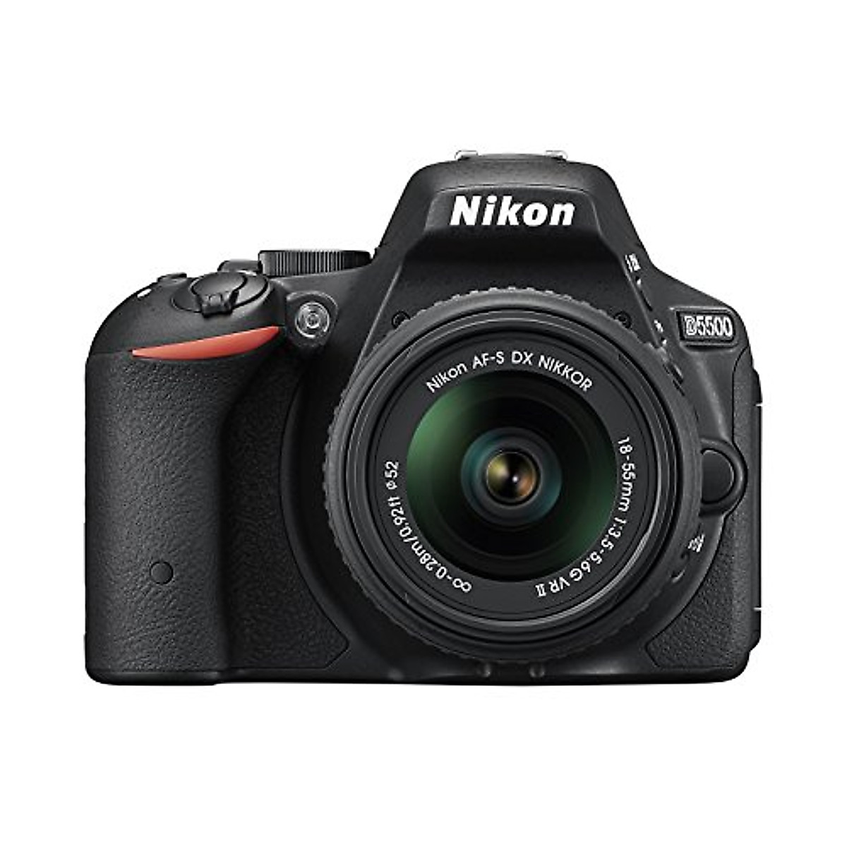 Nikon D5500 DX-Format Digital SLR w/ 18-55mm VR II Kit (Black) (Renewed)