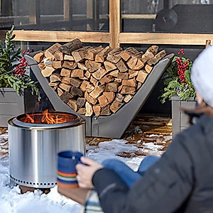 Step2 Longhorn Firewood Rack – Firewood Nest – Log Holder for Outdoor or Indoor Use – Ideal and Elegant Wood Storage Solution for Fire Pits, Fireplaces, Wood Burning Stoves, and More – Easy Assembly