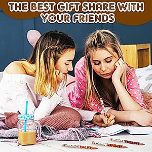 5 Pcs Sublimation Pens Stylus Pen Blank Heat Transfer Pen Sublimation Ballpoint Pen with 10 Pcs Shrink Wrap for Christmas DIY Office School Stationery Supplies (Rose Gold, Empty Tube)