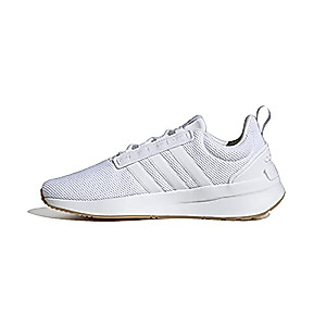 adidas Women's Racer TR21 Running Shoe, White/White/Grey, 6.5