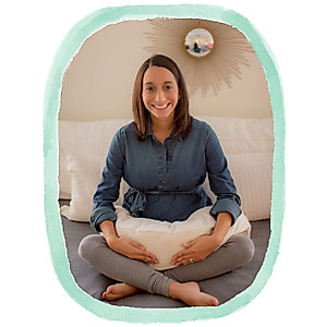 The Nesting Pillow- Organic Nursing Pillow with Washable Slipcover (Paloma)