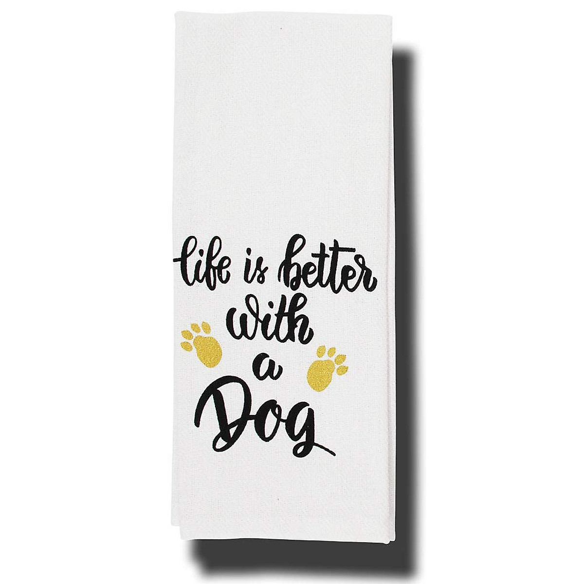 Cute Dog Kitchen Towels Set Funny Dish Towels for Puppy Dog Lovers Gifts for Women or Men Dog Hand Towels Set of 5 Cotton Flour Sack Towels 16” x 28”