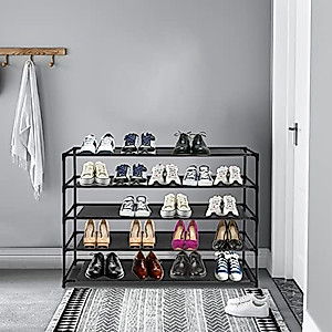 DDOY Shoe Rack for Closet Stable Shoe Rack Organizer Durable Shoe Holder Space Saver Shoe Shelf for Closet for Entryway, Bedroom and Hallway