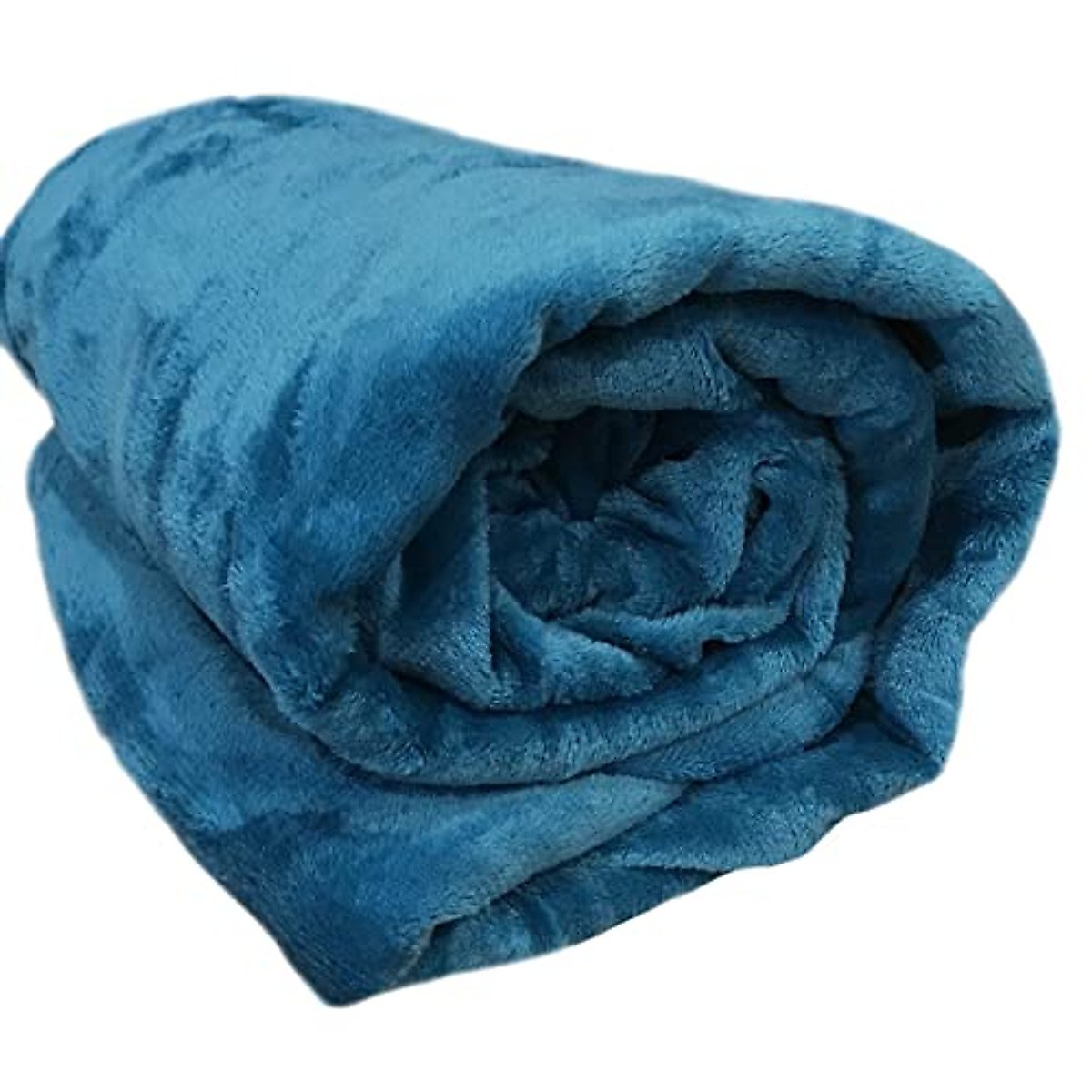Home Must Haves Turquoise Blue Ultra Soft Plush Warm Cozy Lightweight Fleece Microfiber King Size Bed Throw Blanket, Teal Flannel