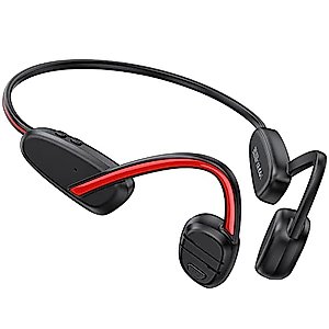 Spobri Bone Conduction Headphones Bluetooth, Open Ear Headphones Wireless, Bluetooth 5.3 Sport Headphones with Microphones,IPX6 Waterproof Earphones for Workout, Running, Gym, Hiking, Cycling