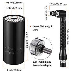 31 Pcs Flexible Drill Bit Extension Set Drill Bit Extension Kit, Include 1/4 3/8 1/2 Inch Hex Socket Adapter Socket Bendable Magnetic Drill Extender Universal Drill Bit Extension Screwdriver