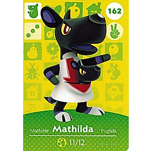 Nintendo Animal Crossing Happy Home Designer Amiibo Card Mathilda 162/200 USA Version by Nintendo