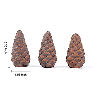 10pcs Ceramic Log Set for Gas Fireplace, Small Fake Wood Logs Set, Gas Fireplace Logs Decoration for Propane, Gas, Gas Inserts, Gel, Ethanol, Electric, Indoor, Outdoor, Fire Pits