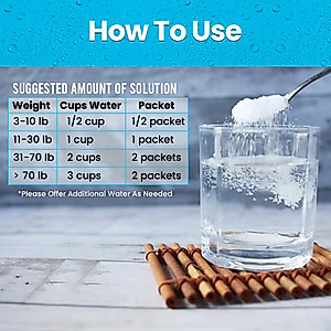 Replenish Dog Recovery Water Supplement - Dog Rehydration Liquid & Powder Dog Electrolytes - Vet Formulated Electrolytes for Dogs & Dog Water - All Natural Hydration for Dogs -10 packets - (Pack of 1)
