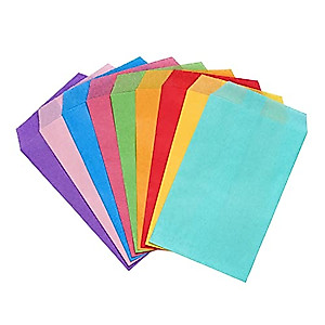 Baby Pink Flat Greaseproof Paper Cookie Bags 4x6 for Bakery Treat Candies Dessert Chocolate Soap Gifts Wedding Invitation Party Favor, Pack of 100 by Quotidian (4'' x 6'')