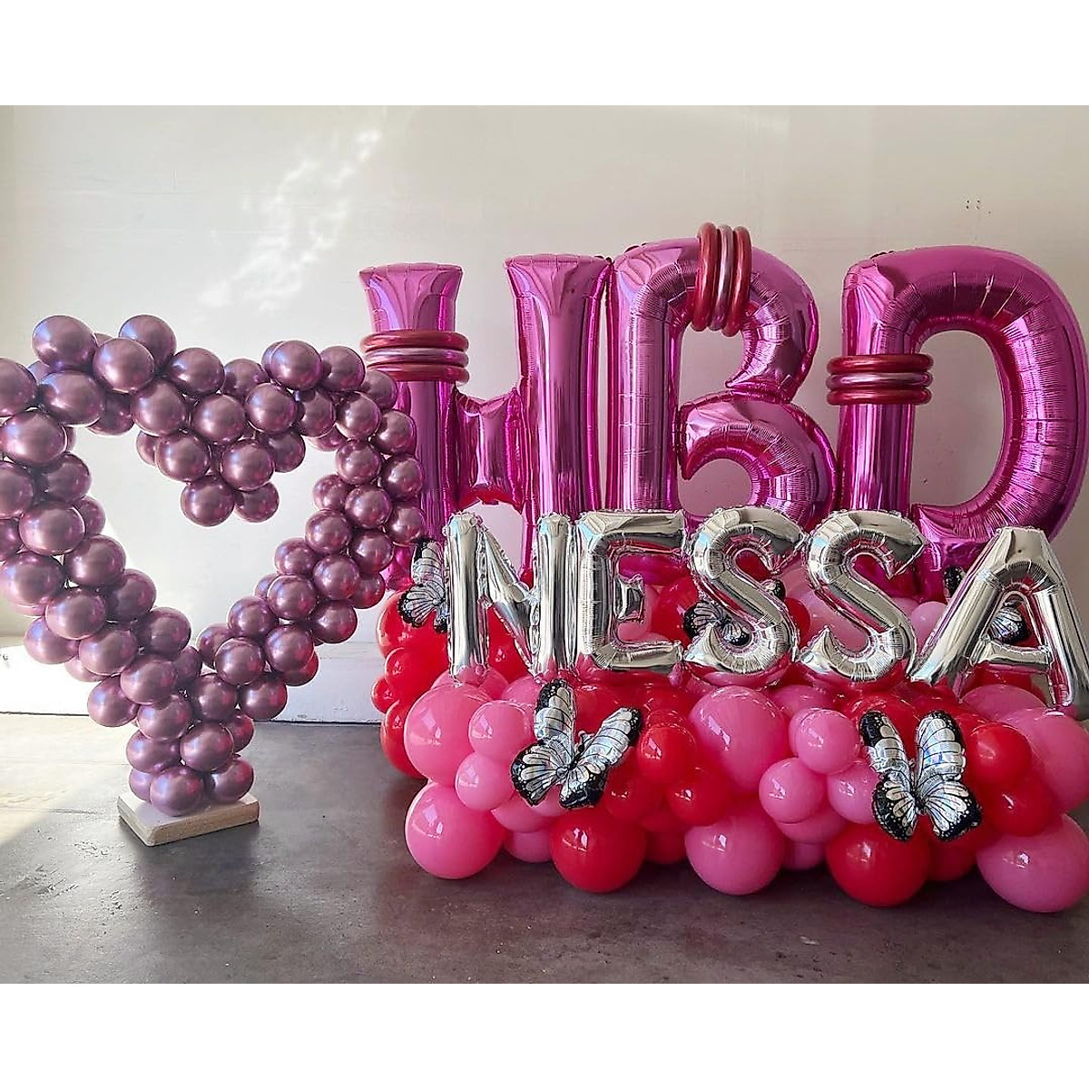 40 Inch Large Hot Pink Letter T Balloons Alphabet T Letter Balloons Foil Mylar Letter A Balloons for Birthday Party Anniversary New Year Graduation Wedding