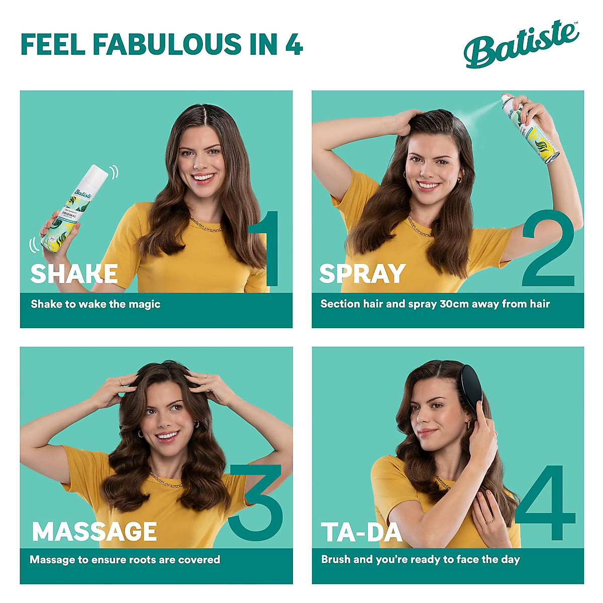 Batiste Dry Shampoo, Volumizing, 4.23