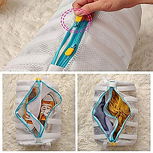 Shoes Wash Bag -Wannoc Large Shoes Laundry Bags for Washing Machine,2 in 1 Laundry Dryer for Shoes Sneakers Socks Shoes and Delicates