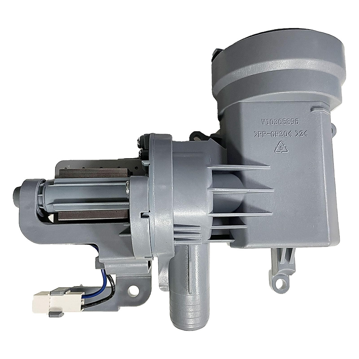 IEXCAUW OEM W10425238 Washer Water Pump Compatible with Whirlpool, Maytag, Amana Washing Machine, Replaces WPW10605427, WPW10425238, AP6023357, PS11756700(Fits Models: 7MW, NFW, WFW, CFW And More)