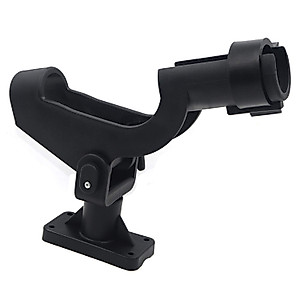 HTTMT- 360 Degree Rotating Fishing Rod Rest Adjustable Removable Holders Kayak Boat Support Tools Accessories Pole Bracket [P/N: ET-FISHING-RH50-BK]