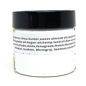 Chebe Hair Growth Butter/Vegan|With Chebe & Indian Herbs, Aloe vera/Amla/Jamaican Black Castor Oil/Fenugreek… (Sweet Orange) 2 oz