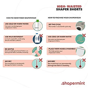 SHAPERMINT Shapewear for women - High-Waisted Shapewear Tummy Control Shorts, Faja body shaper, underwear for women
