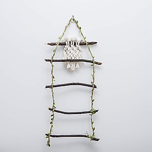 YuCool 98 Feet 5MM Burlap Leaf Ribbon, Natural Wall Hanging Jute Vine Twine with Artificial Green Leaves for Rustic Wedding,Home,Garden,Jungle Party Decorations and DIY Crafts Decor(3 Rolls)