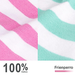 Frienperro Dog Shirt, 2-Pack Dog Clothes for Small Dogs Girl, Breathable Cotton Striped Chihuahua Clothes Boy, Sleeveless Small Pet Puppy Clothes Outfit Cat Tank Top Vest,Green & Pink XS