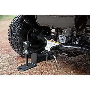 Camco Black Boar ATV/UTV 9" Extended Length Ball Mount, 2-Inch Ball, 2-Inch Shank | Includes (1) Multi-Hitch, (1) 5/8-inch Hitch Pin & (1) Bridge Pin (66081)
