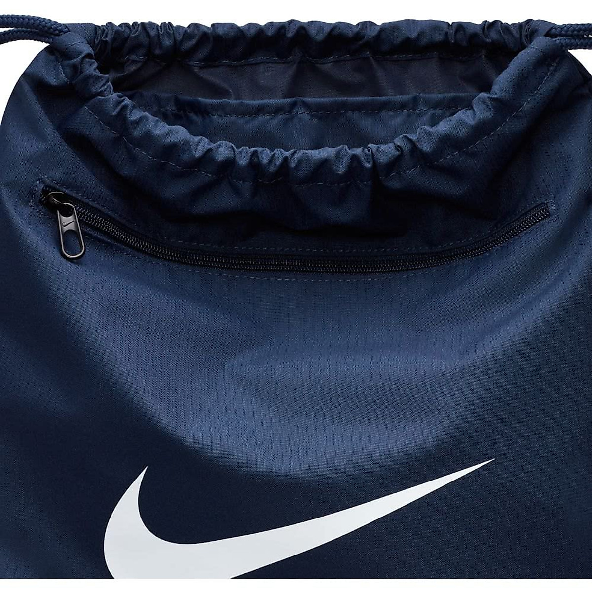 Nike Brasilia 9.5 Training Gym Sack, Midnight Navy/Black/White, Medium