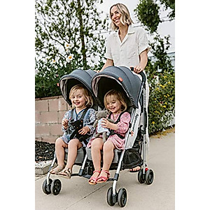 UPPAbaby G-Link 2 Stroller - Jordan (Charcoal Melange/Silver) + G-Link 2 Travel Bag