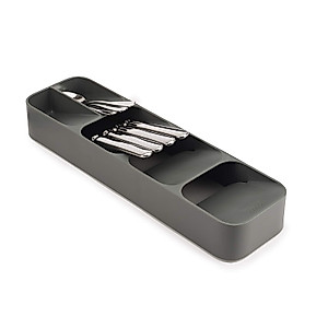 Joseph Joseph Duo 80082 Duo Cleaning & Organisation Cutlery Organiser, Grey