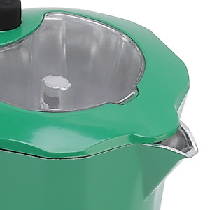 YYQTGG Stovetop Moka Pot, Moka Pot Classic Stovetop Espresso and Coffee Maker for Travel, Espresso Cup Moka Pot Stovetop Espresso Maker(Green Red, No. 6 Pot 300ML)