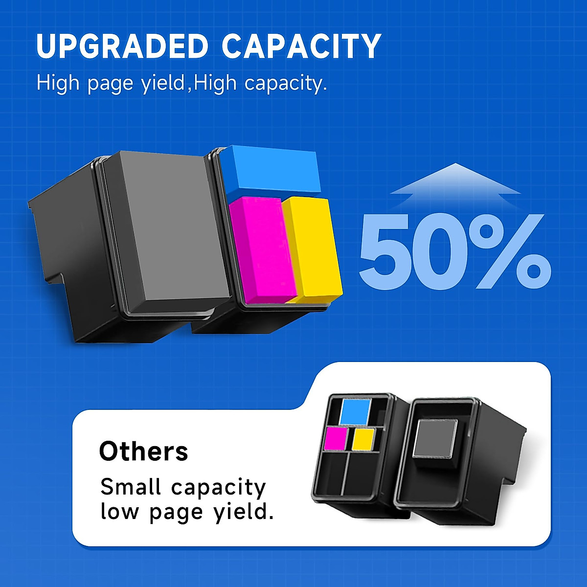 67XL Ink Cartridge Black/Color Combo Pack for HP Ink 67 67XL for HP 67 Ink Cartridge Fit for Envy 6000 6055 6055e 6400 6455 DeskJet 2855e 2700 2700e 2755 2755e 2752 4152 2755 4155e Printer(2 Pack)