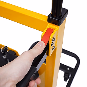 Electric Folding Stair Climber Hand Truck,330Lb Heavy Duty Pallet Truck Dolly,Electric Dolly Platform Cart Trolley for Luggage Warehouse Moving,130 W 3 Adjustable Speeds