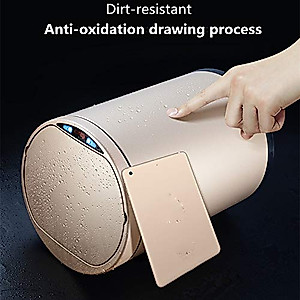 WENLII Intelligent Trash Bin Home Living Room Bedroom Kitchen Bathroom Automatic Induction Trash Can Stainless Steel Trash Can (Color : A, Size : 7L)