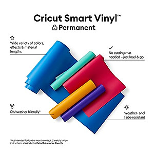 Cricut Smart Permanent Vinyl (13in x 3ft, Grass) for Explore and Maker 3 - Matless cutting for long cuts up to 12ft
