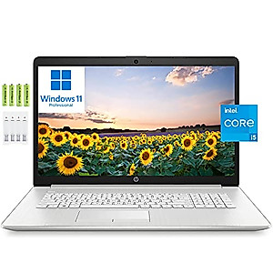 HP [Windows 11 Pro] 17 17.3" FHD Business Laptop, 11th Gen 4-core i5-1135G7 (Beats i7-1065G7), 16GB RAM, 1TB PCIe SSD, Intel Iris Xe Graphics, Backlit Keyboard, Wi-Fi 5, Bluetooth, Webcam, w/Battery
