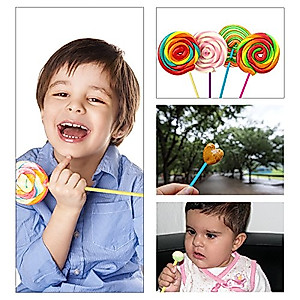 6 Inch Cake Pop Sticks Set Pack of 300, Each of 100 Pieces Parcel Bags, Colorful Treat Sticks, Colorful Metallic Wire for Lollipops Candies Chocolates and Cookies