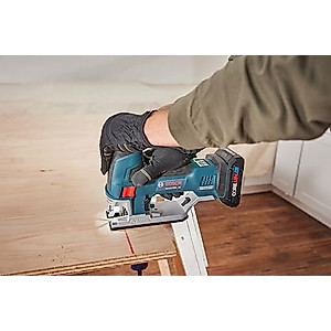 BOSCH GST18V-60BCN 18V Brushless Connected Barrel-Grip Jig Saw, 3,800 SPM, LED Light, Tool-free Blade Change (Bare Tool)