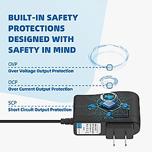 Power Supply for Trash Can 6V AC Power Adapter Compatible with iTouchless 13 Gallon Trash Can, 6.4Ft Long Power Cord Supply