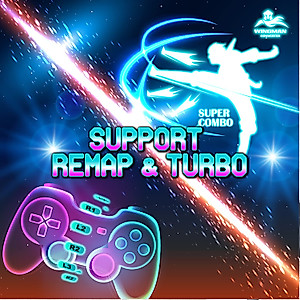 Mcbazel Brook Wing SNES to PS5/XB/Switch Pro Controller Adapter, Micro USB