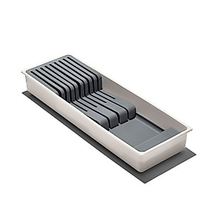 OXO Good Grips Kitchen Drawer Organizer, Compact Knife, White