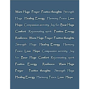 Chanasya Premium Sympathy Warm Hugs Gift Throw Blanket - Healing Gift Cancer Chemo Survivor Get Well Caring Gifts - Comfort Gift Blanket for Love Support Strength - Women Men Friend Grandpa - Blue