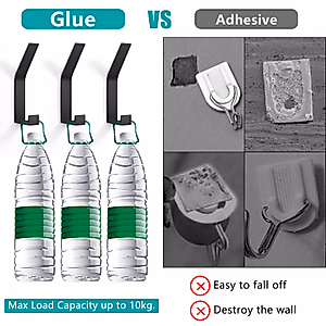 HBdayomuse Coat Hooks - Heavy Duty Black Wall Hooks for Hanging Coats, Bags, Backpacks - 6 Pack Wall Mounted Coat Rack with Black Towel Hooks - Screw in Metal Hooks for Wall Storage