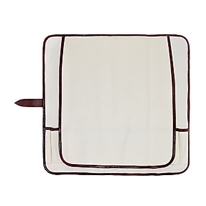 Boldric One Buckle Water Buffalo Leather Chef Knife Bag - Professional Grade Roll Travel Knife Case – 8 Tool Holder Slots For Knives Pens Pencils Spoons (Dark Brown)