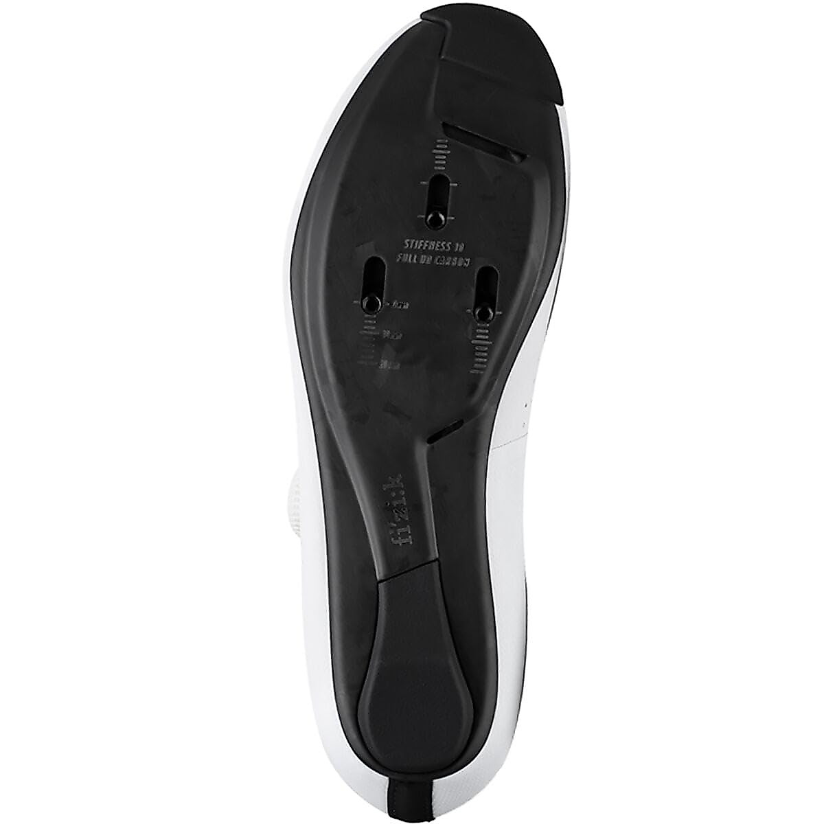 Fizik Unisex Tempo Decos, Carbon Road Bike Shoes Cycling, White, 11 US Men