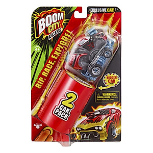 Boom City Racers - 2 Pack - Exclusive Car Boom Yah! X and A Surprise Mystery Car, Muticolor (40057)